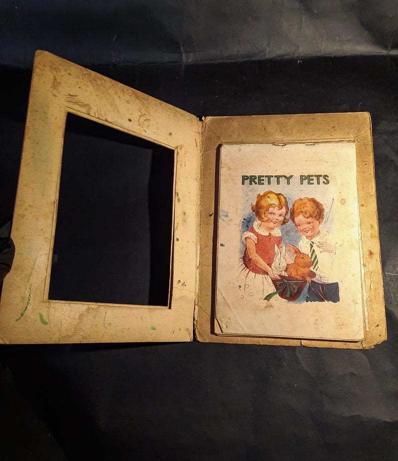 Vintage Coloring Book for Kids, 1940s, UK, 20-th Century, Mid-century ...