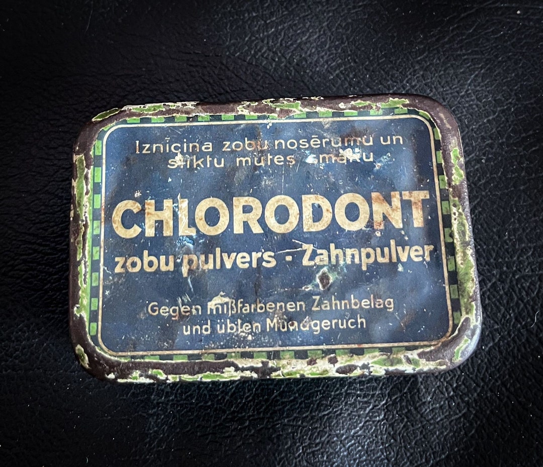 WW2 1940s Vintage Rusty German Latvian Tin Can Metal Tin Box German ...