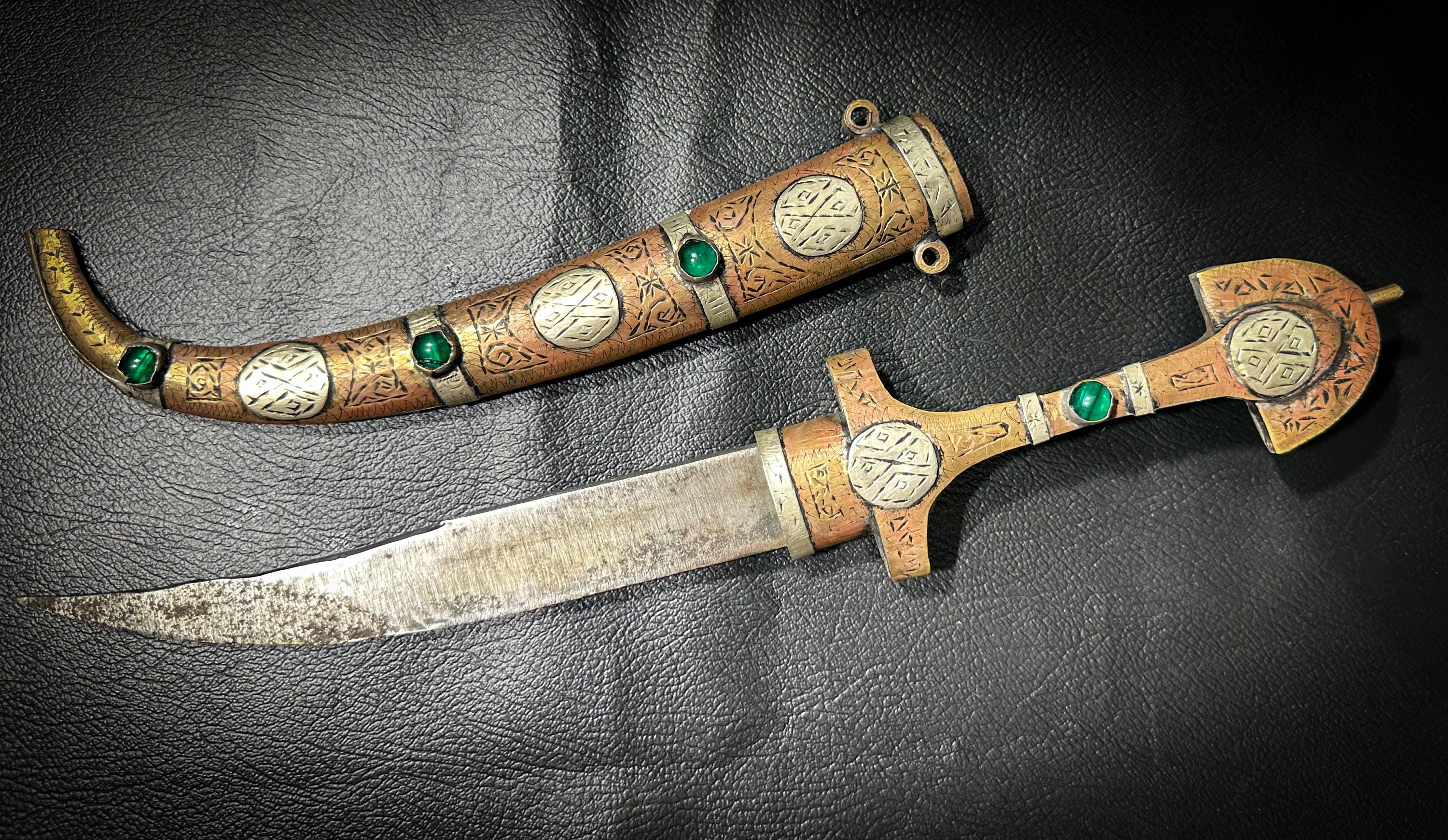 Vintage Egypt Decorative Pharaoh Knife or Persian KHANJAR in Original ...