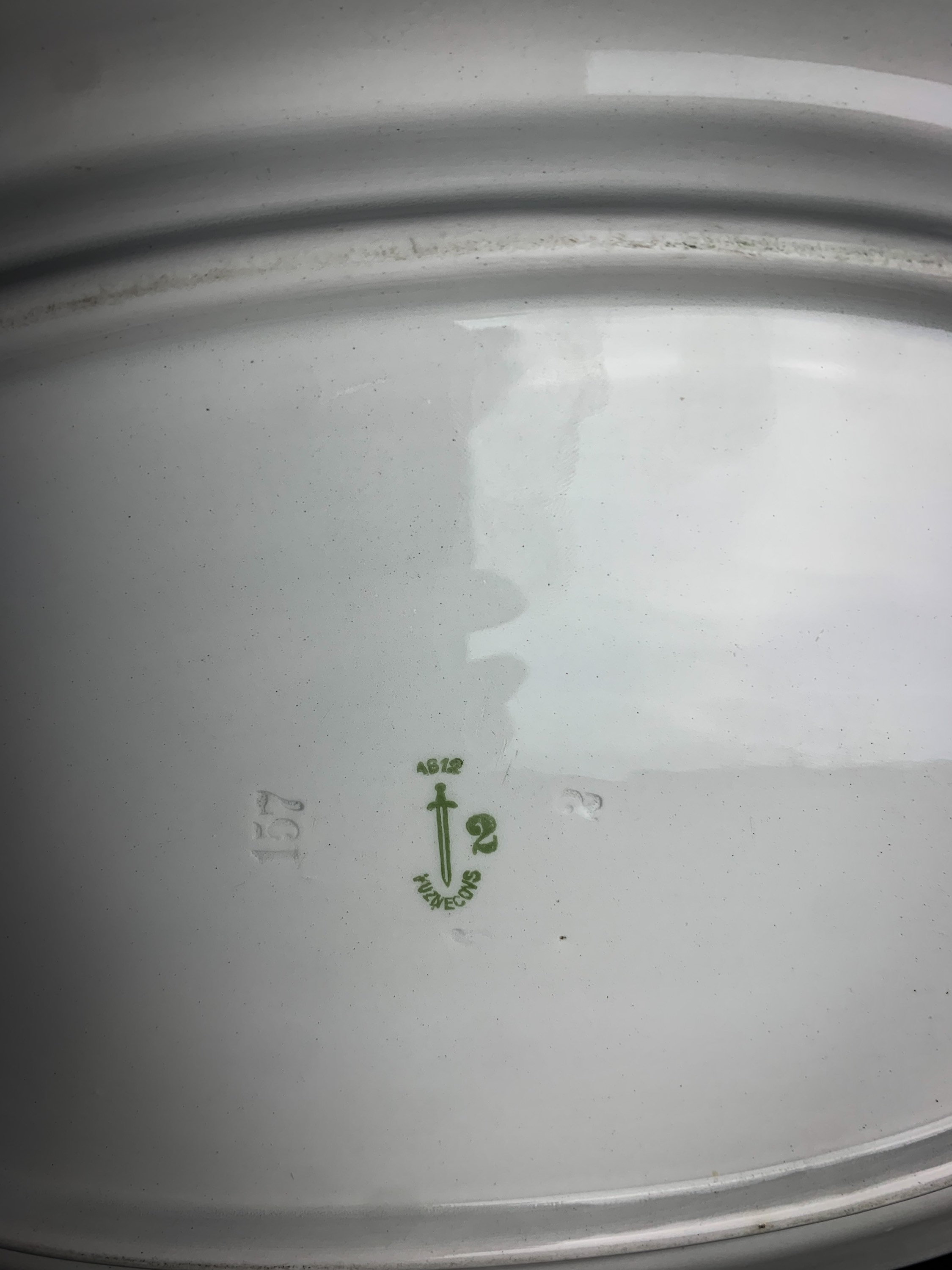 Legendary Kuznetsov Factory. Oval Serving Dish or Platter. Green ...