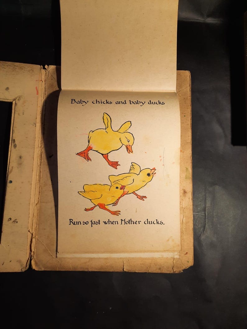 Vintage Coloring Book for Kids, 1940s, UK, 20-th Century, Mid-century ...