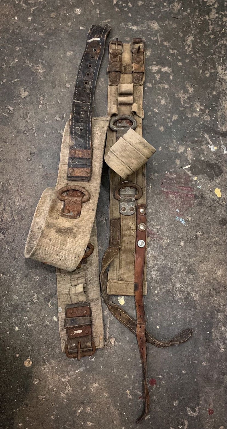 Vintage Soviet Era Heavy Rescue Belt. Work at Height Fitters USSR Belt ...