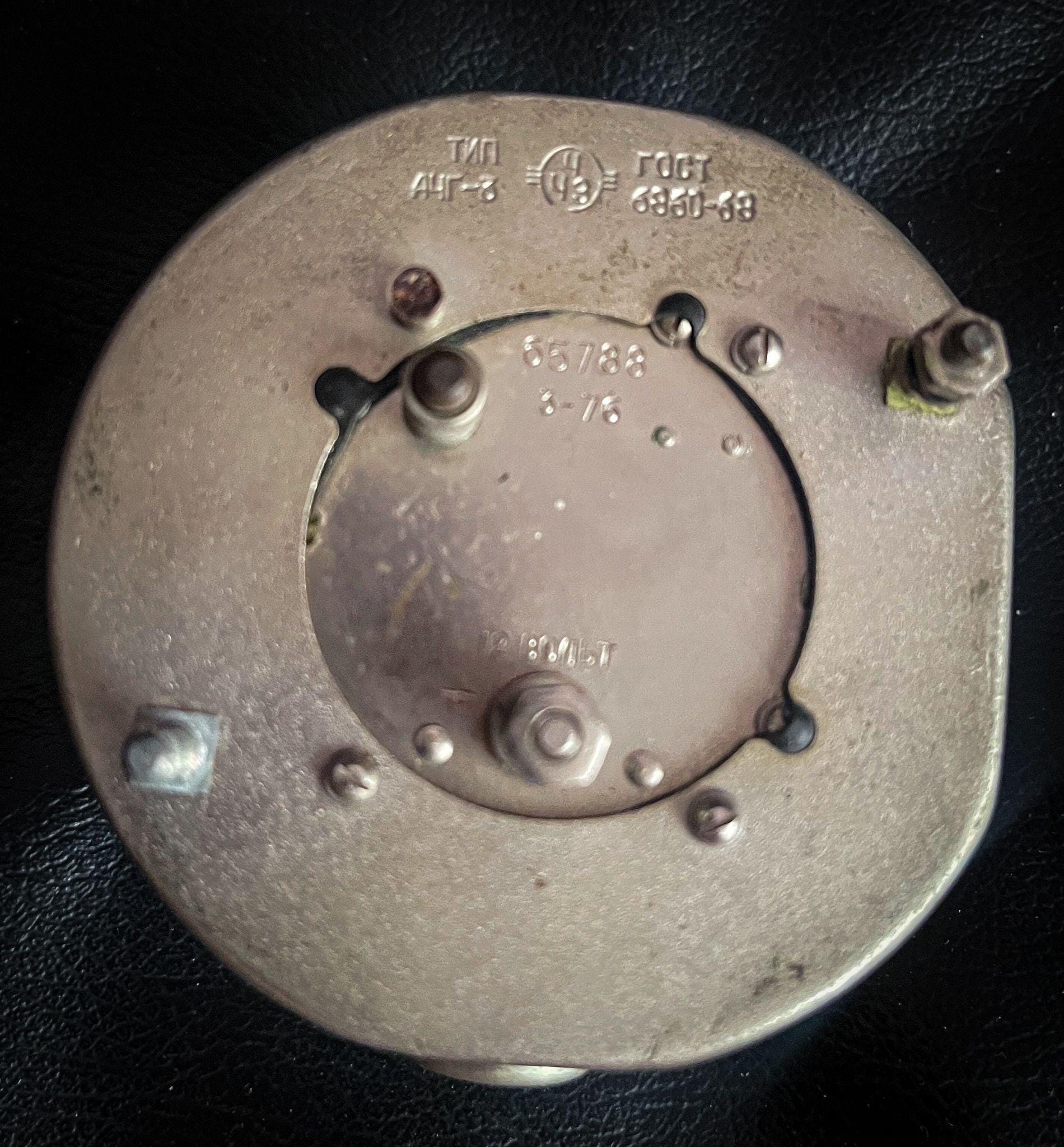 Trolleybus Clock USSR, Soviet Union Patent, Small Rare Vintage Public ...