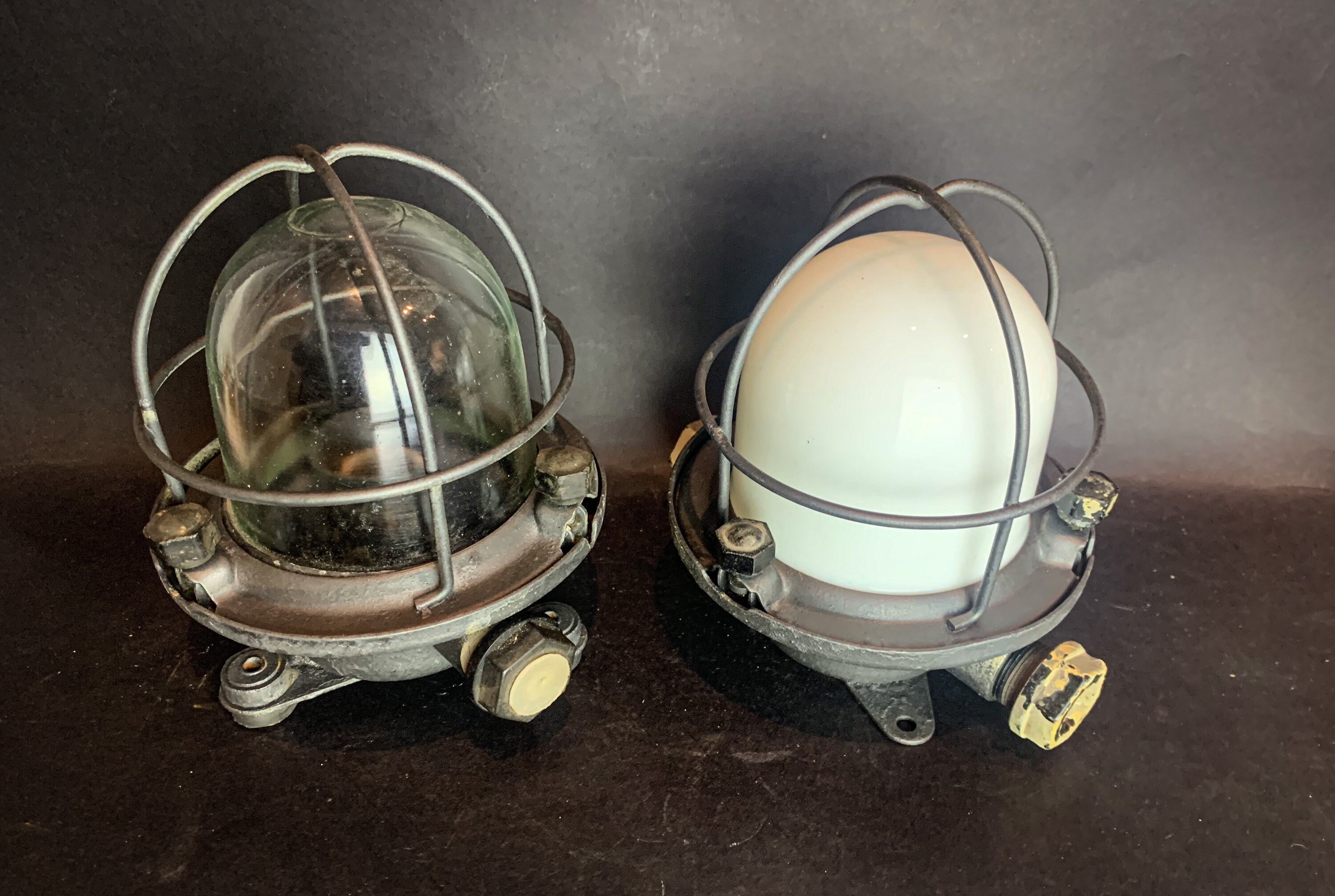 Vintage Industrial Pendant Lamp, Soviet Lamp, Bunker, Loft Chandelier ...
