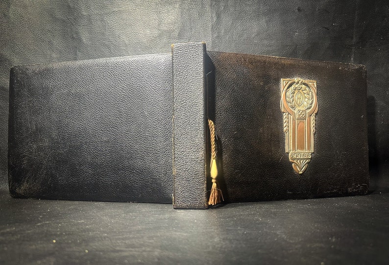 Vintage Retro Latvian Art Nouveau Photo Album Rare Photo Book Leather ...