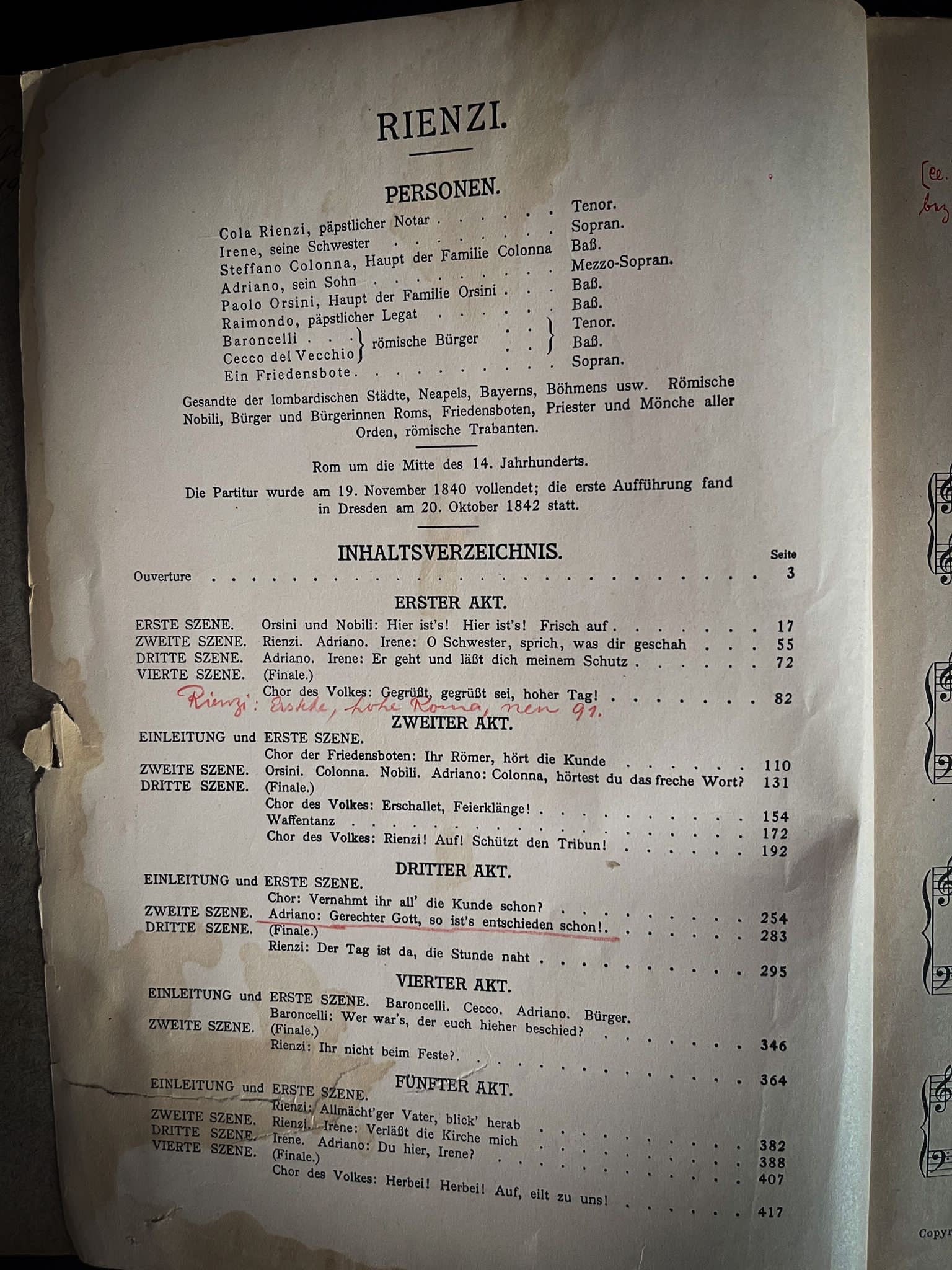 Rare Antique German Music Book Issued in the Year of 1910 Richard’s ...