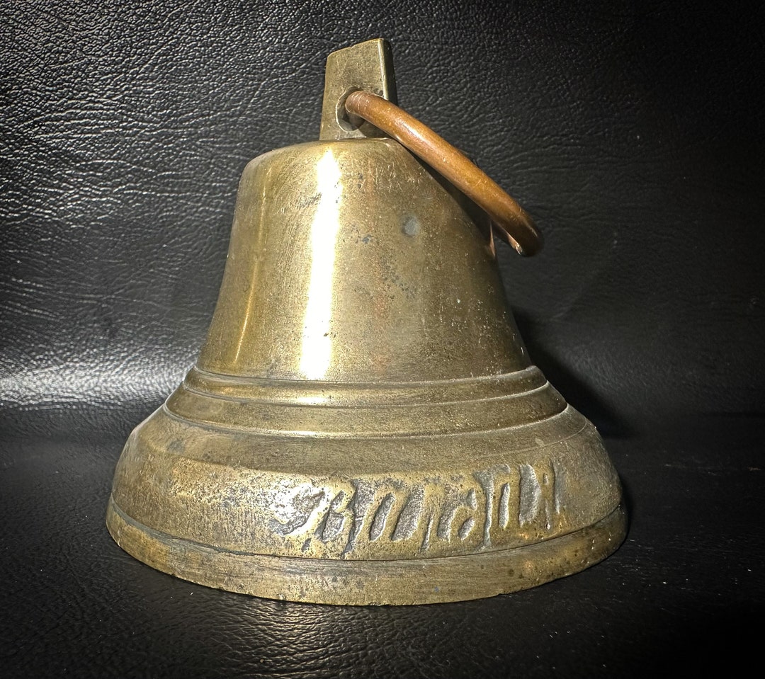 Antique LARGE Authentic Russian Empire Bronze Ring Bell 19th Cent Tsar ...