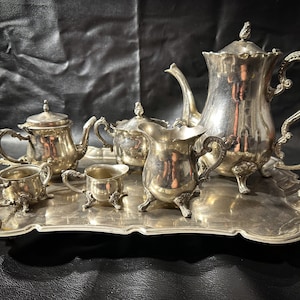 Antique Steel Coffee Set Very Beautiful Tea Dinner Set With Tray Cool ...