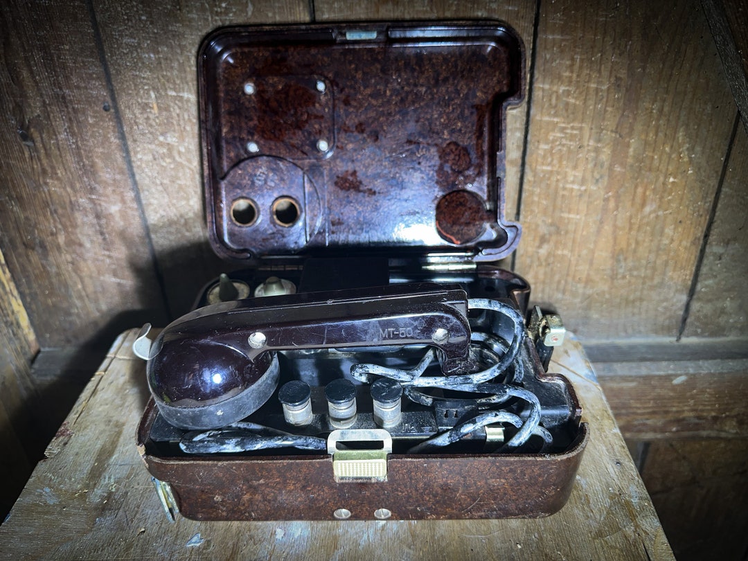 Military Field Phone TA 57. Authentic Historical Army Gadget. Bakelite ...