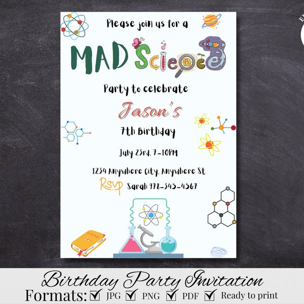 Mad Science Party - Etsy