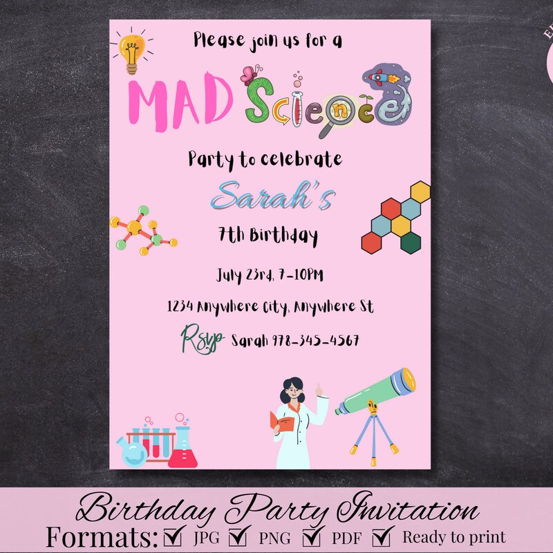 Mad Science Party - Etsy