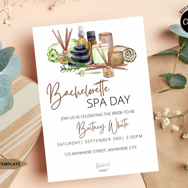 Spa Day Invitation - Etsy
