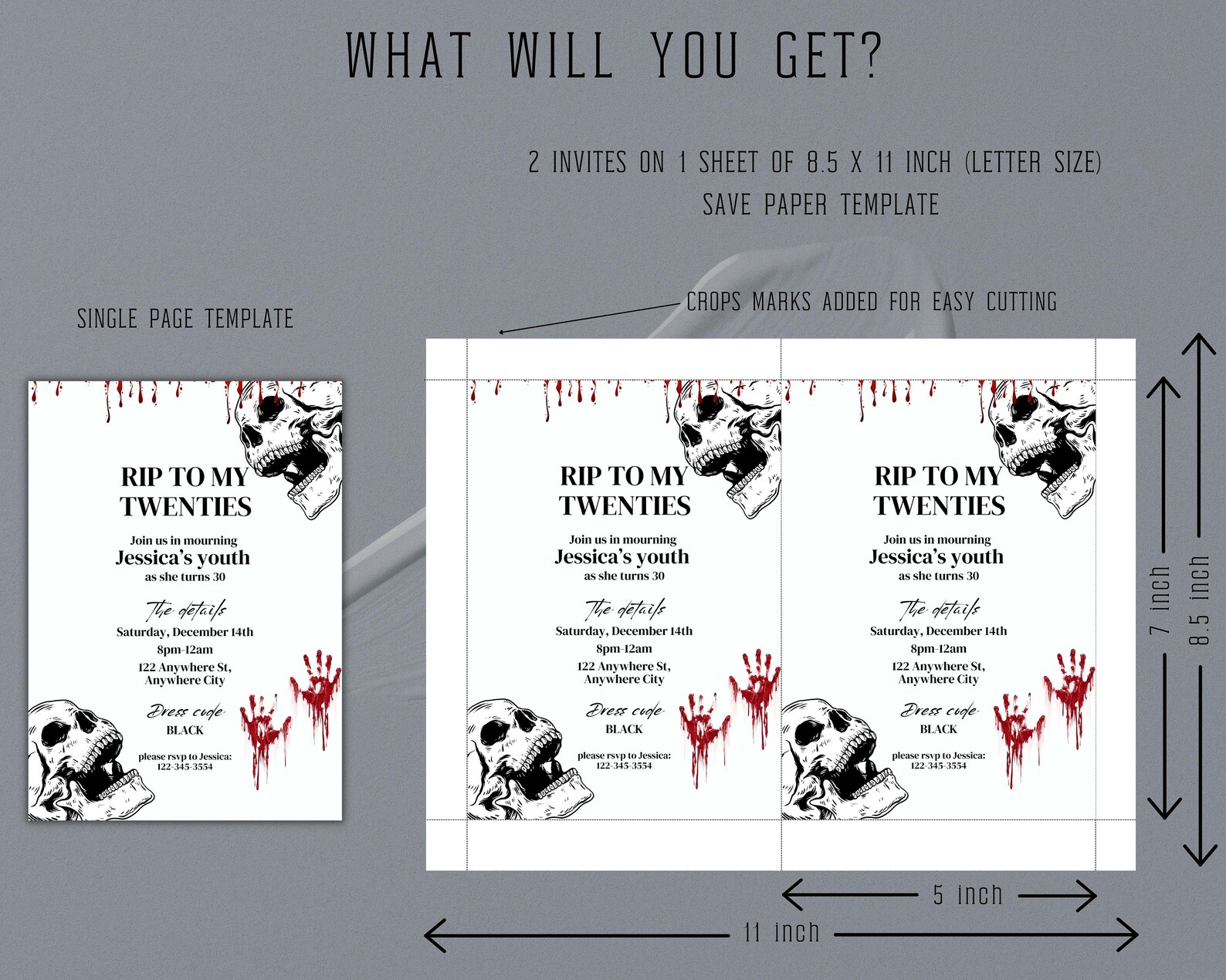 RIP to My Twenties Birthday Party Invitation RIP Twenties - Etsy