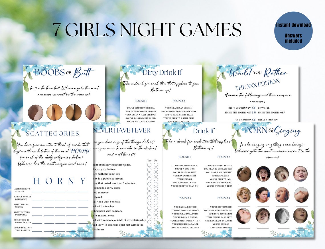 Girls Night Games Girls Night Game Bundle Adult Games for - Etsy