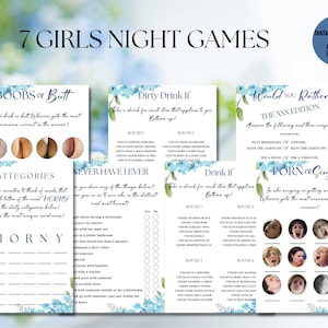 Girls Night Games Girls Night Game Bundle Adult Games for - Etsy