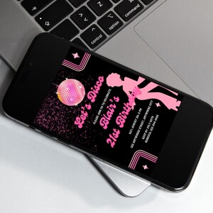 Retro Birthday Party Invitation, Retro Groovy Party Invite, 70s Disco ...