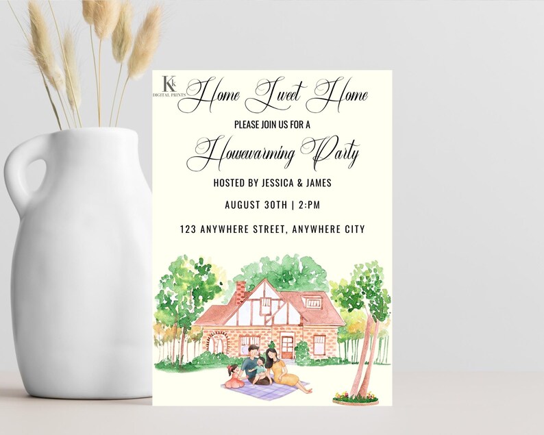 Home Sweet Home, Housewarming Invitation, New Home, New House Invite ...