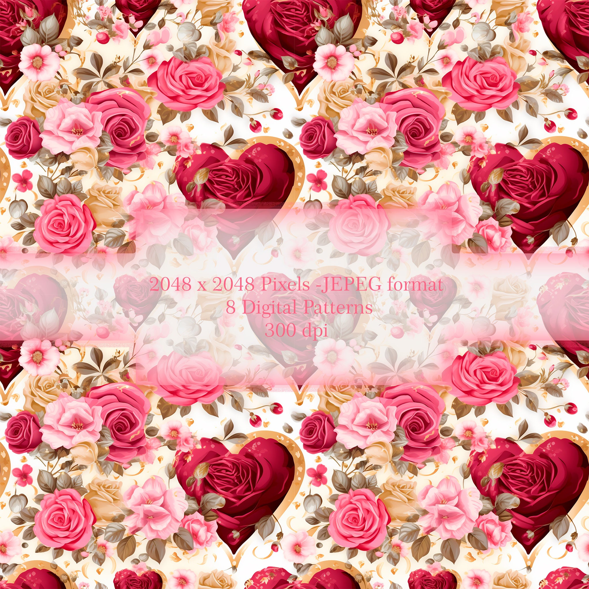 Seamless Valentine's Day Pattern, for Valentine's Day, Valentine's Day ...