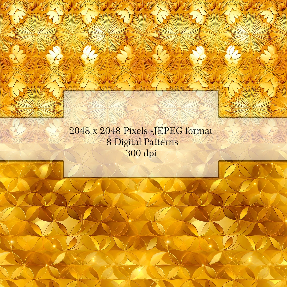 Seamless Gold Patterns With Gold Foil, Gold Textures C Metallic Gold ...