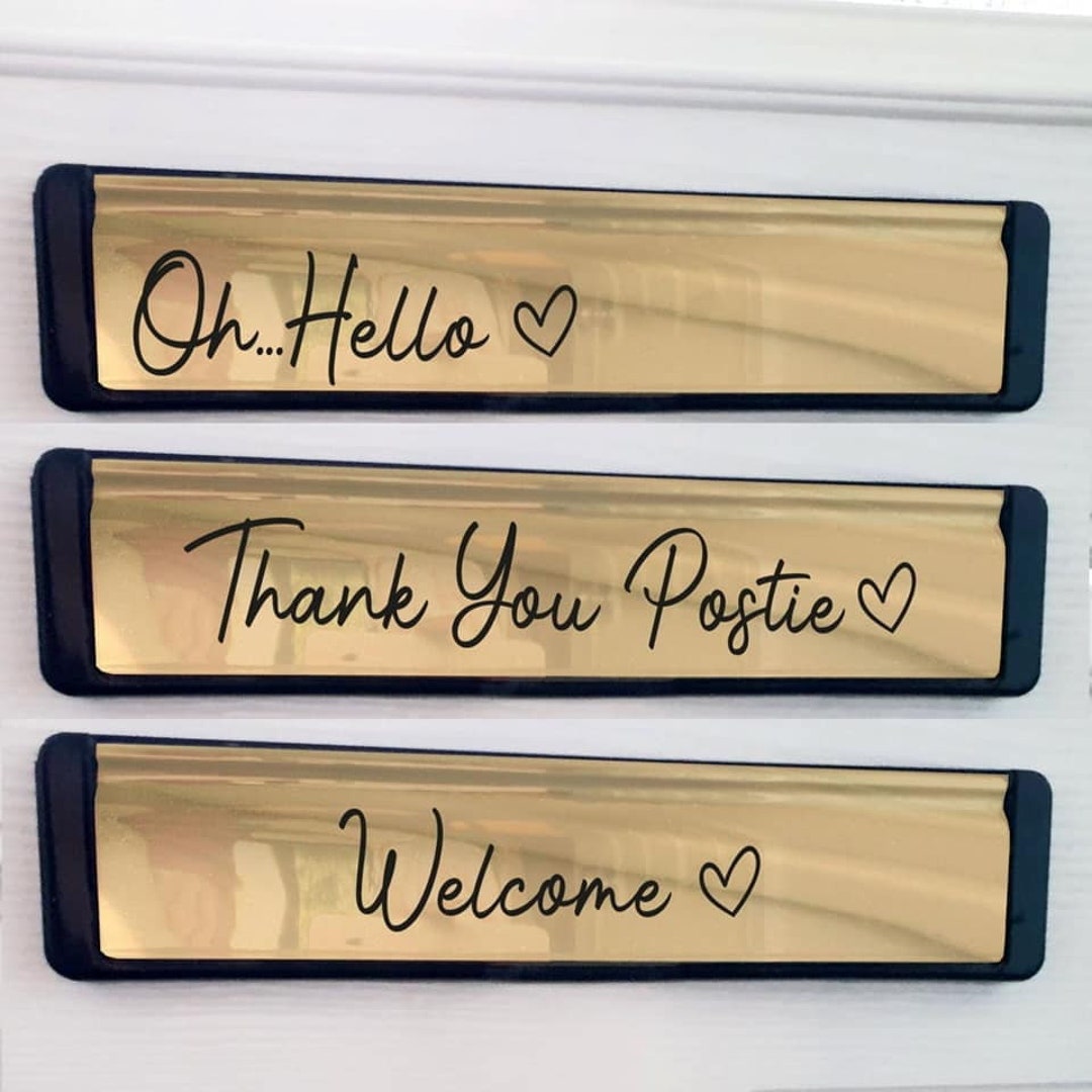 Personalised Letter Box Vinyl Sticker - Etsy UK