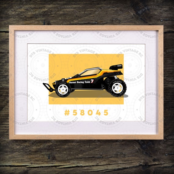 Digital Prints Art & Collectibles Wall Art Vintage Radio Controlled Car ...