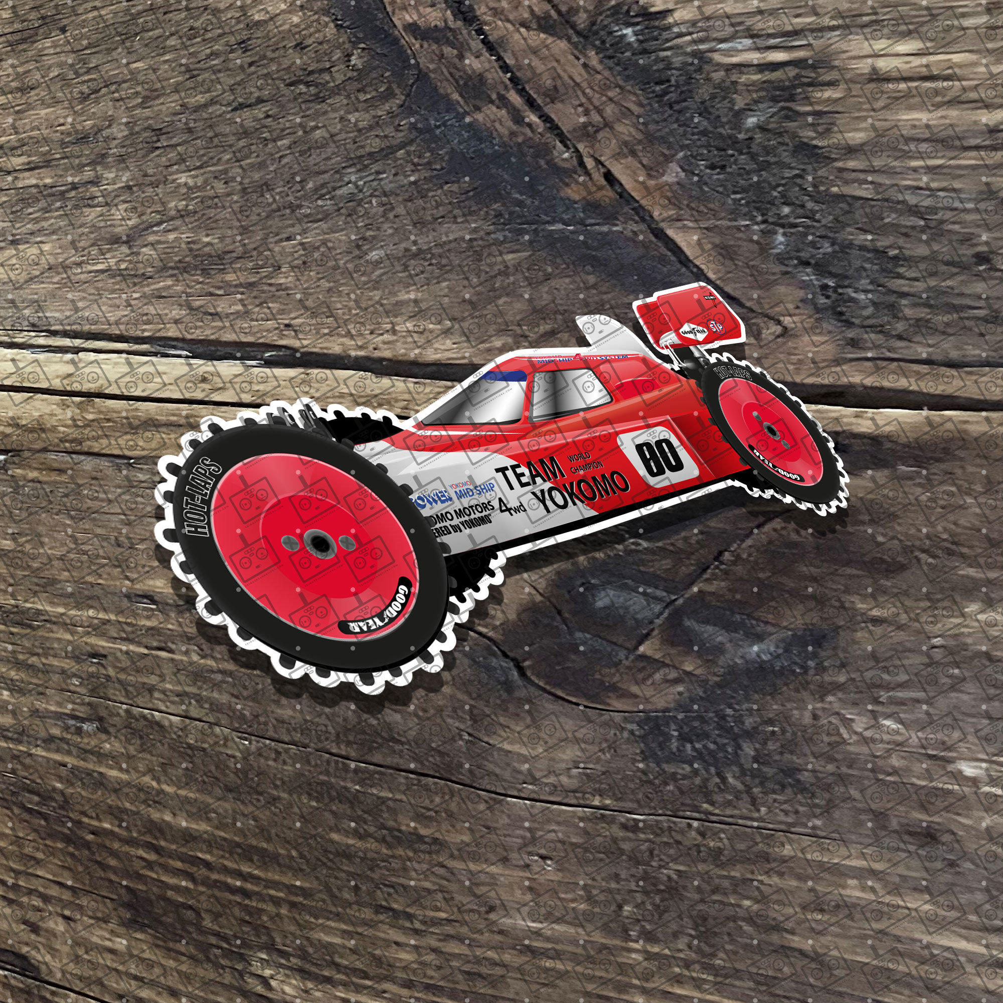 Yokomo Super Dogfighter Sticker, Vintage RC Decals, Radio Controlled ...