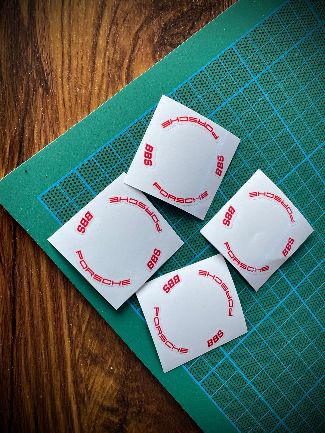 1/10th RC Touring Car Wheel Sticker, Porsche BBS Text. for Use With 1 ...