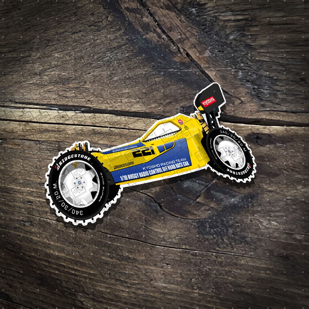 Kyosho Turbo Optima Mid Sticker, Vintage RC Decals, Radio Controlled ...