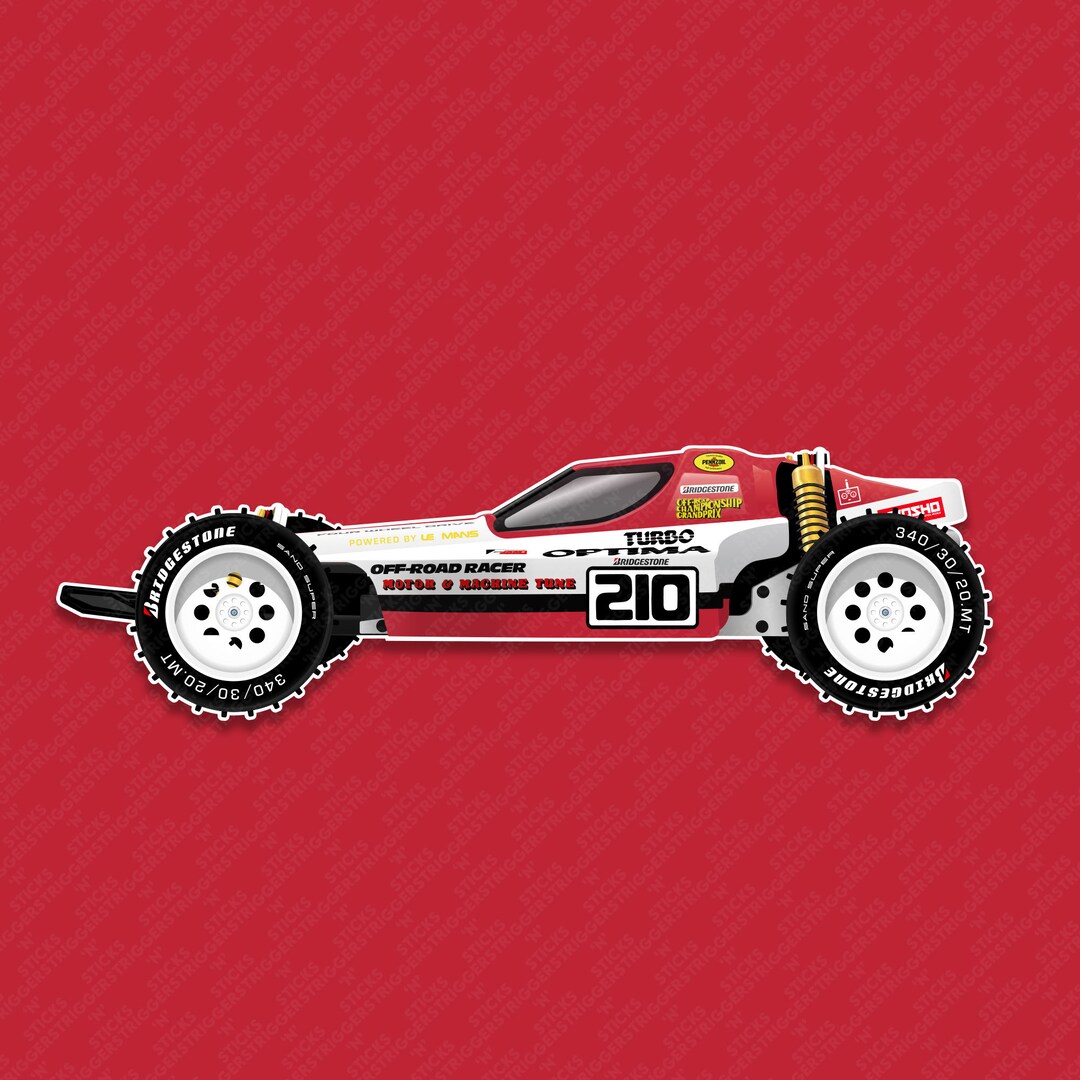 Kyosho Turbo Optima Sticker Vintage RC Decals Radio - Etsy