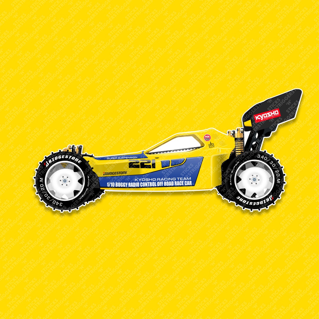 Kyosho Turbo Optima Mid Sticker Vintage RC Decals Radio - Etsy