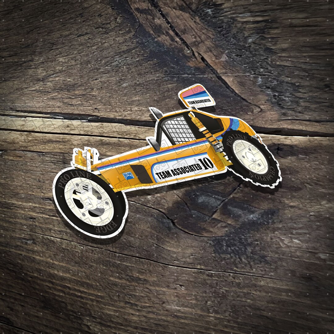Team Associated RC10 Sticker, Vintage RC Decals, Radio Controlled Car ...