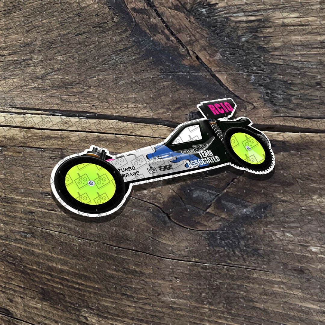 Team Associated RC10 Worlds Car Sticker, Vintage RC Decals, Radio ...