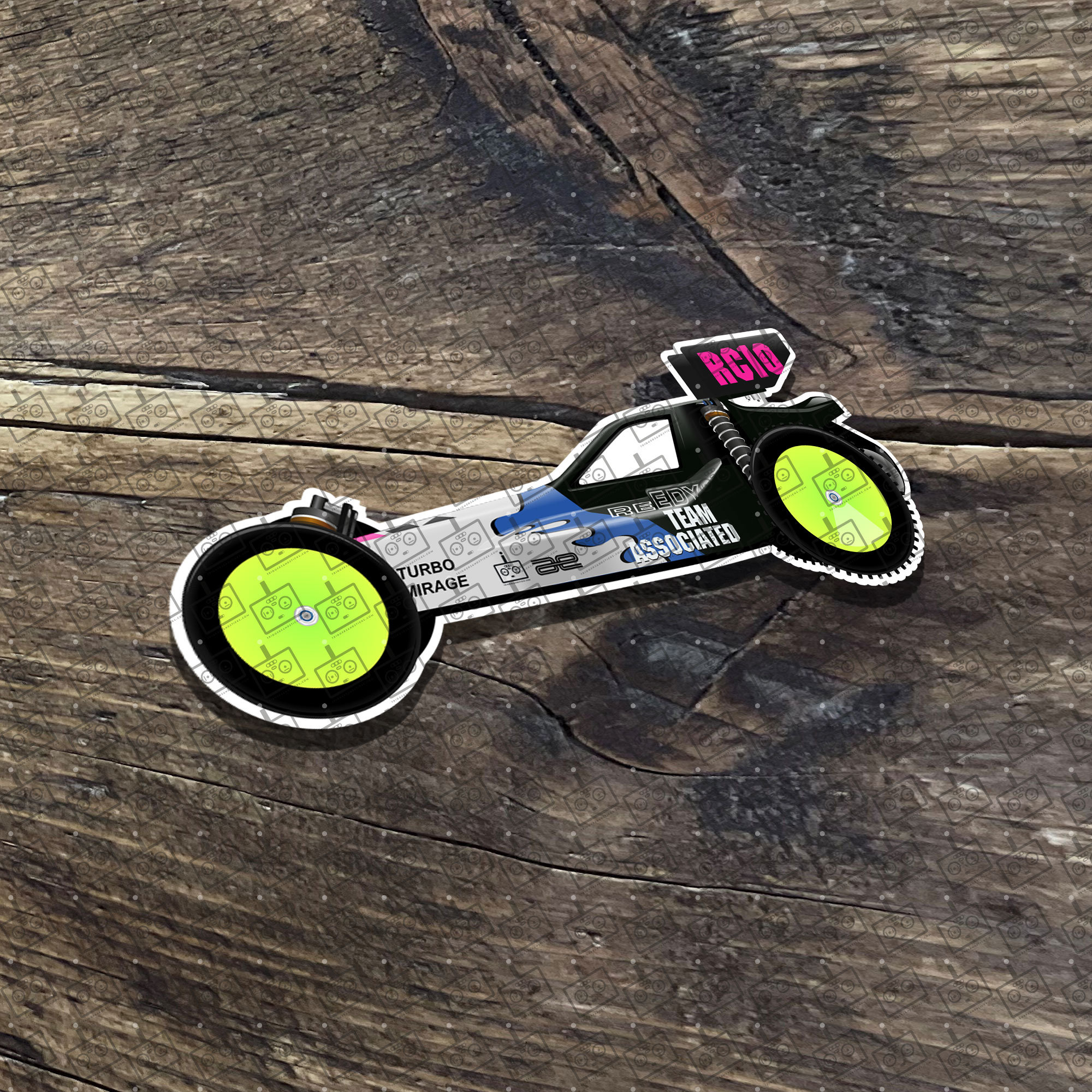 Team Associated RC10 Worlds Car Sticker, Vintage RC Decals, Radio ...