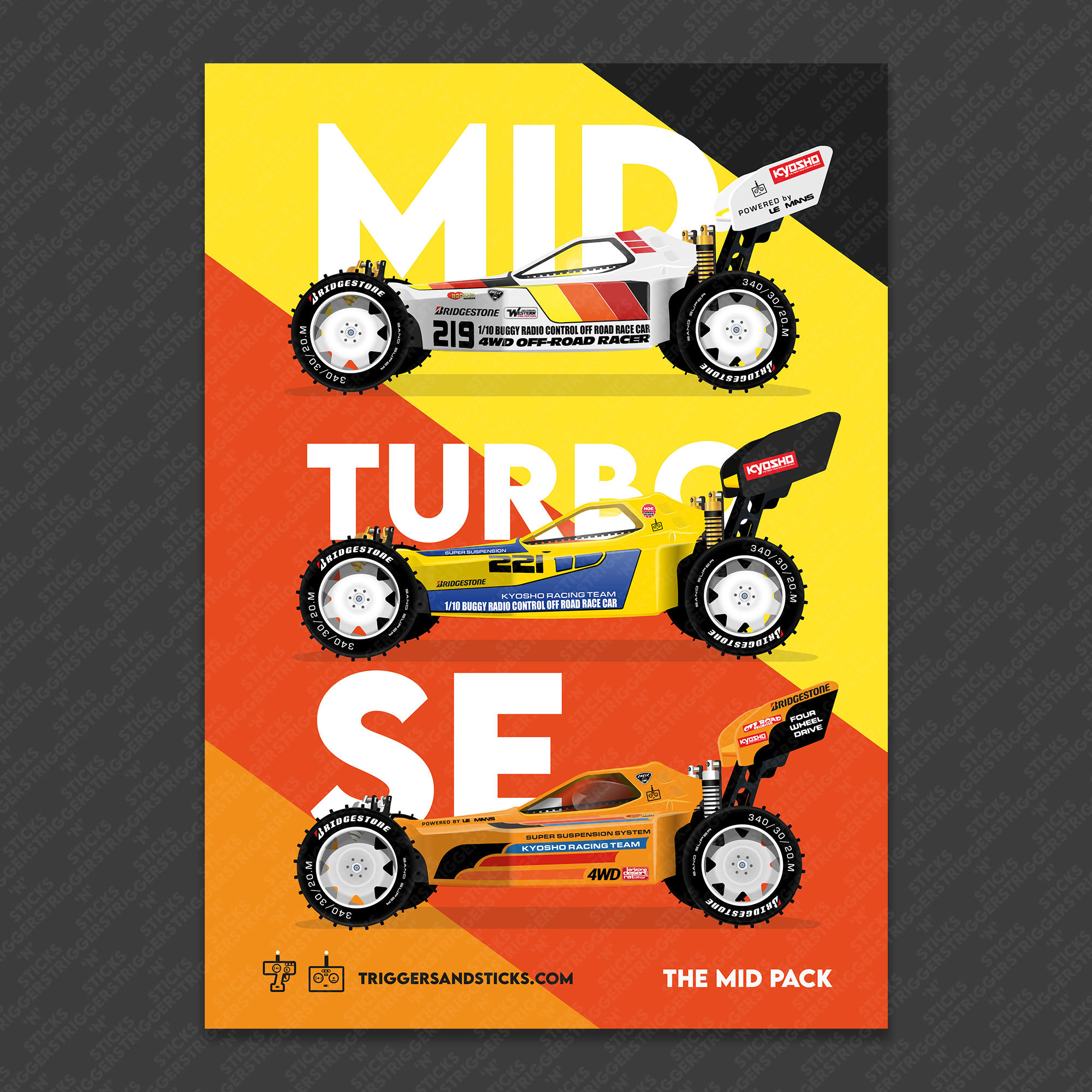 Kyosho Mid Pack Poster Kyosho Optima Mid Turbo Optima Mid - Etsy