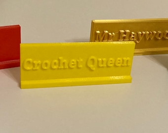 3d Printed Desk Sign - Etsy UK