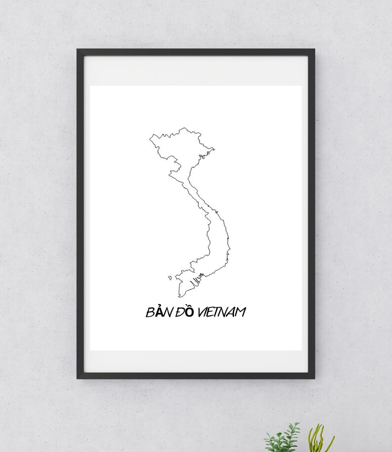 Ban Do Viet Nam Map Viet Nam In Vietnamese Language Print Vietnamese Wall Decor Poster