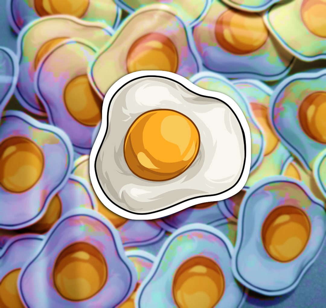 Egg Yolk Sticker - Etsy