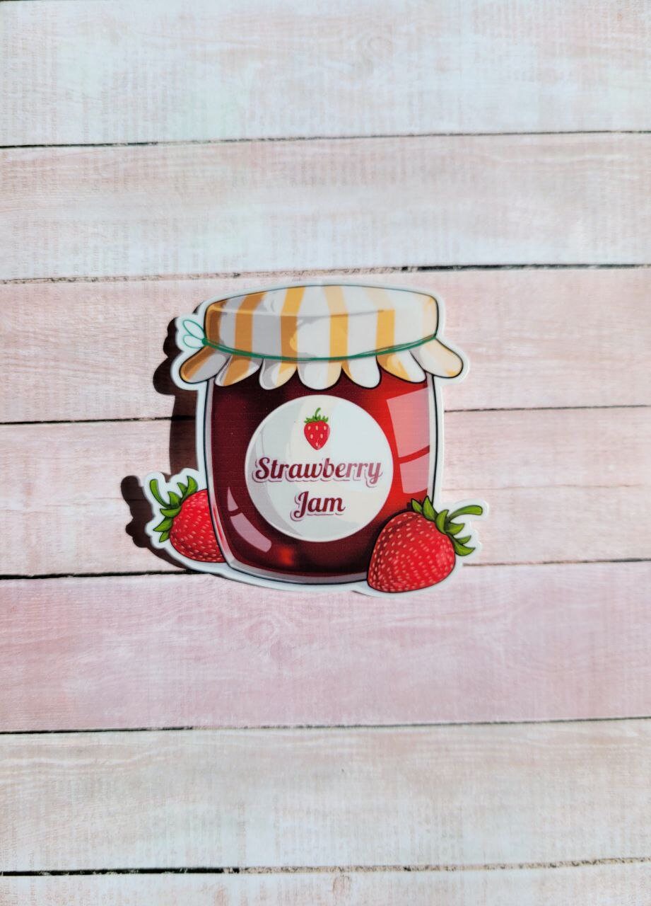 Strawberry Jam Sticker - Etsy