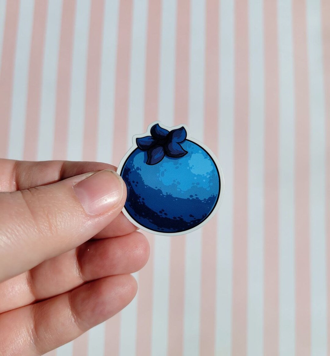 Blueberry Sticker - Etsy