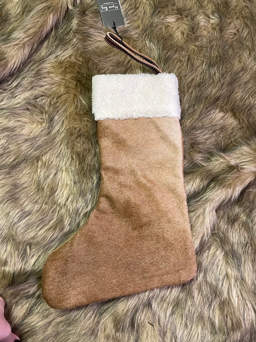 Genuine Hair on Hide and Leather Stocking - Etsy