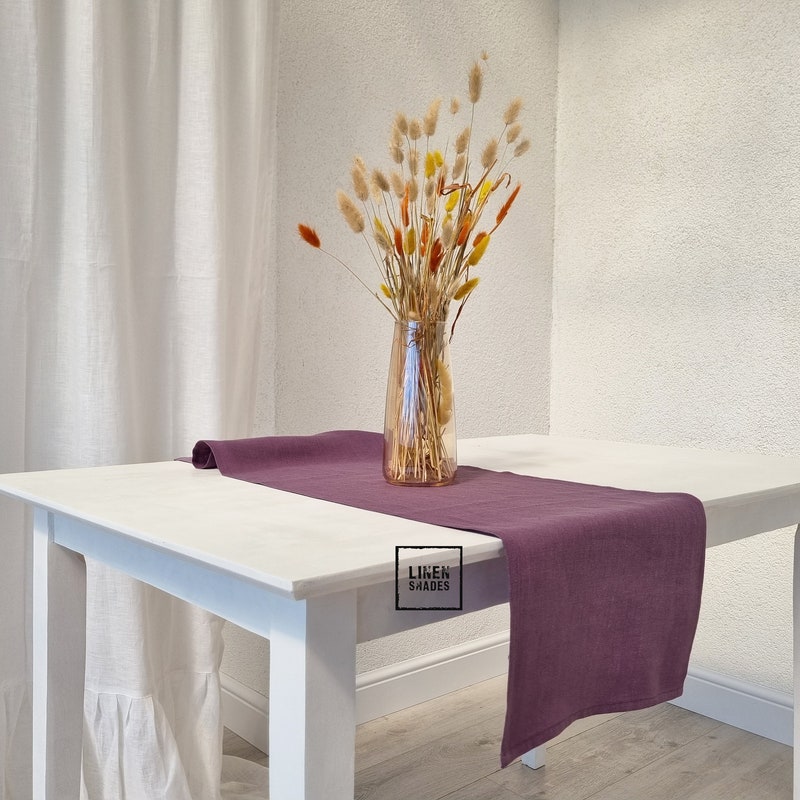Purple Table Runner - Etsy