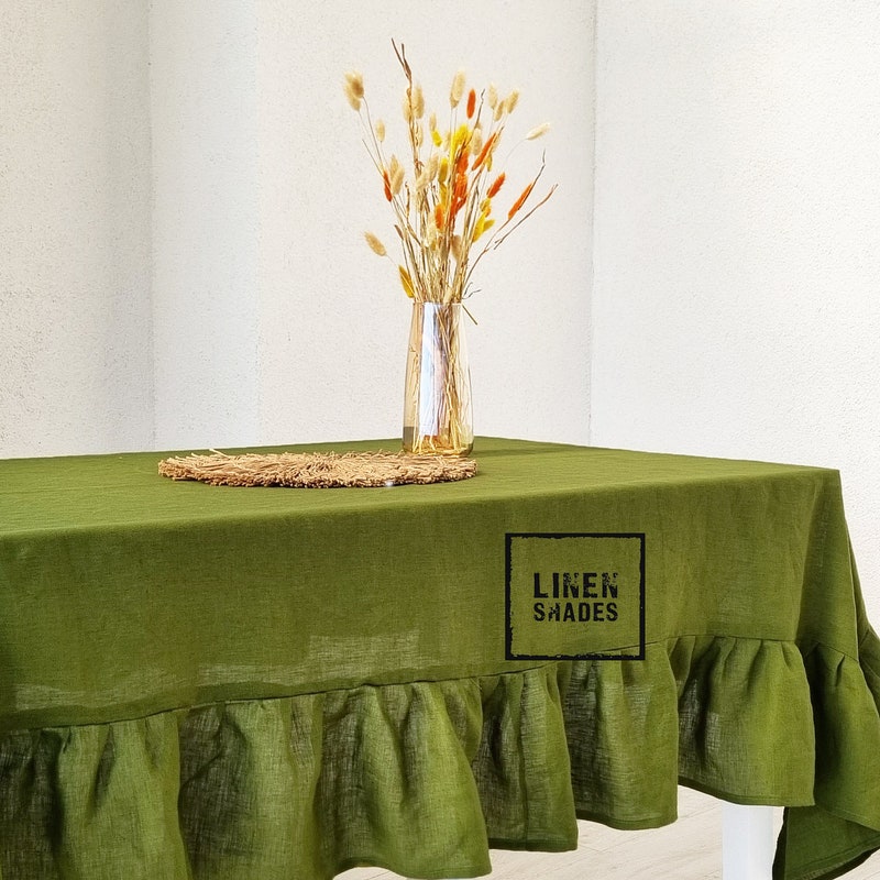 Ruffled Tablecloth - Etsy