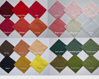 Linen Fabric Samples - Etsy