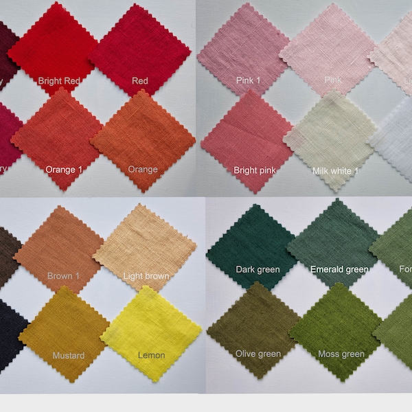 Linen Fabric Samples - Etsy
