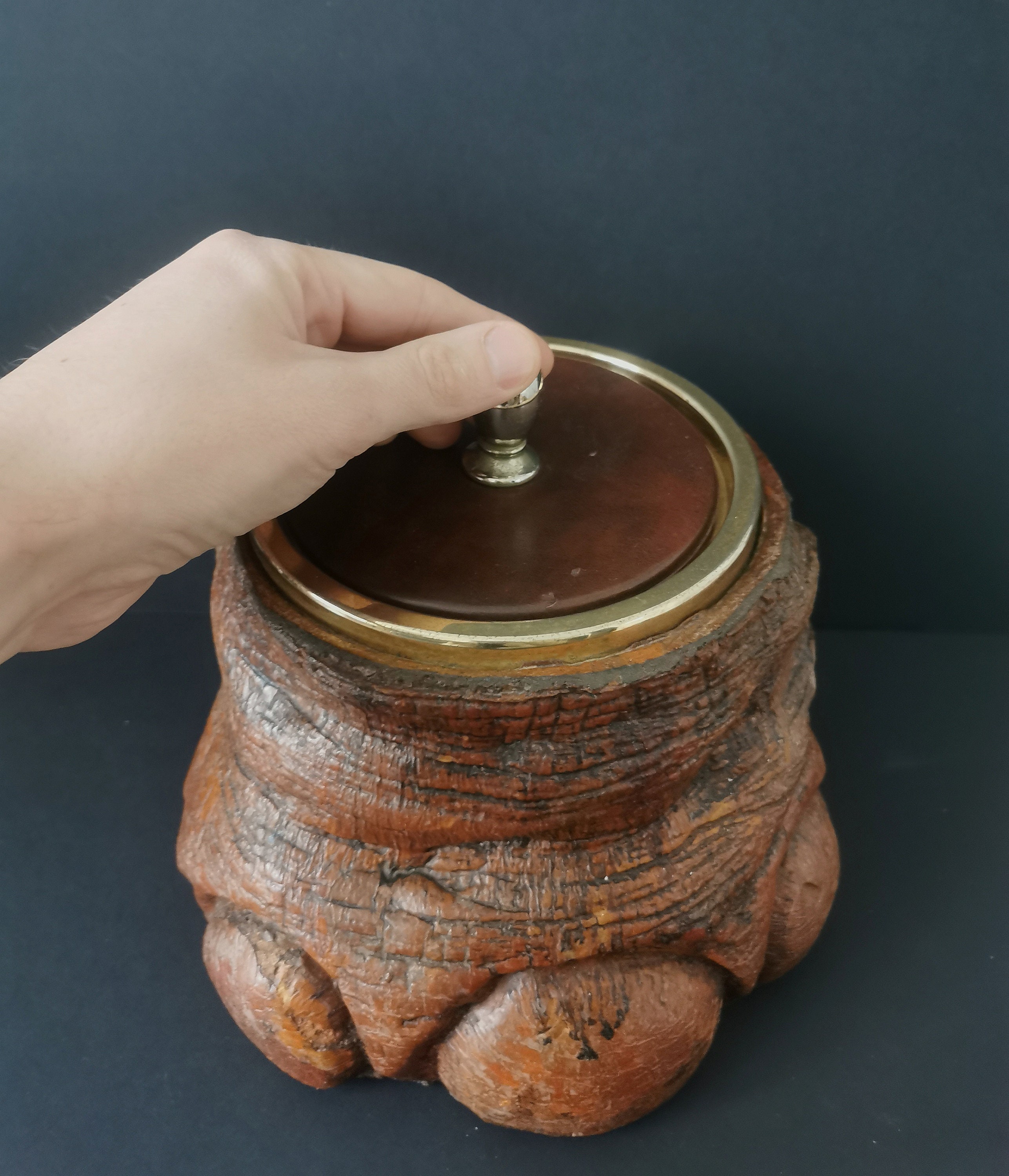 Vintage Ice Bucket, Elephant Foot Shape | 6.3*8.3 Inch | Decorative ...
