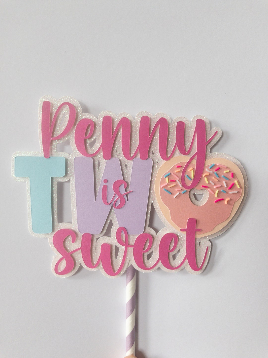 Two Sweet Cake Topper - Etsy