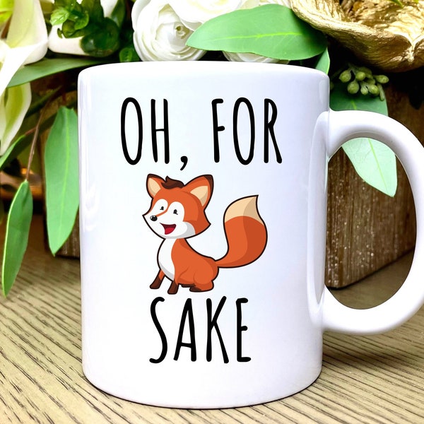 For Fox Sake Mug - Etsy