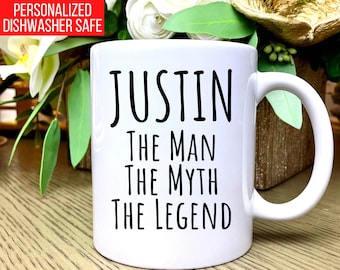 Personalized Coffee Mug for Men, Personalized Monogram Mug,mens Coffee ...