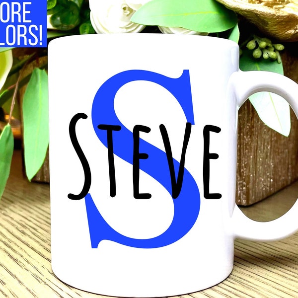 Initial Mugs - Etsy