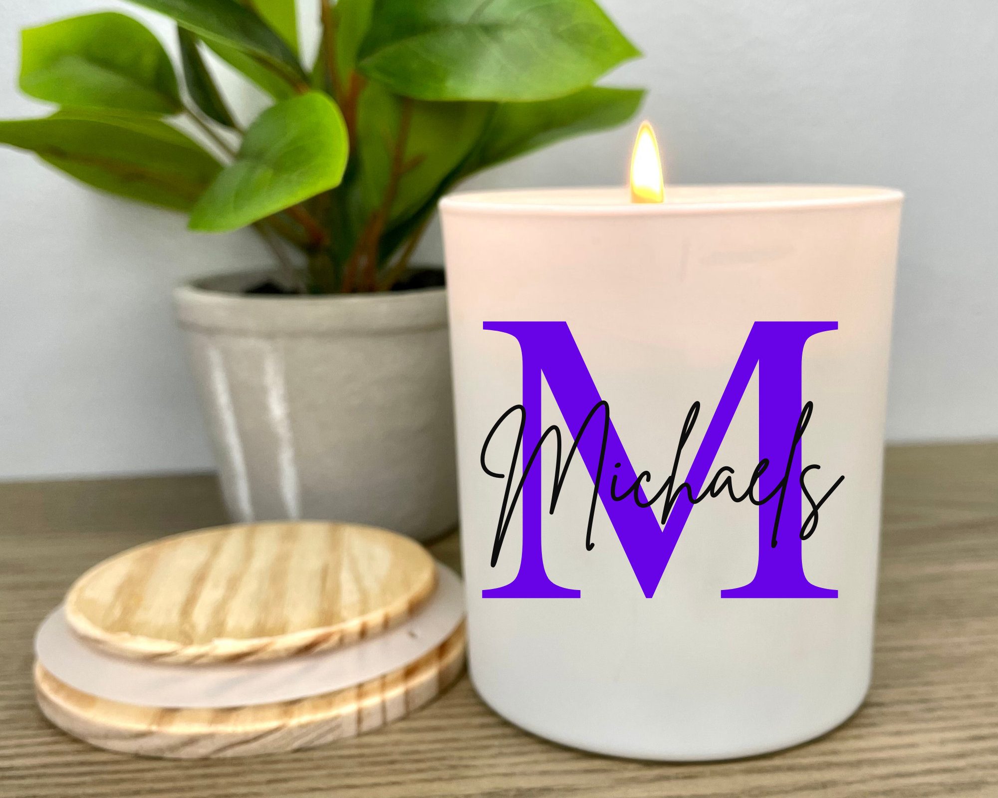 Personalized Name Candle Custom Name Initial Candle | Etsy